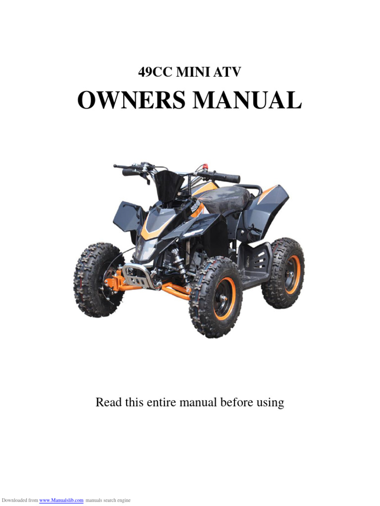49cc Mini | PDF | Tire | Manual Transmission