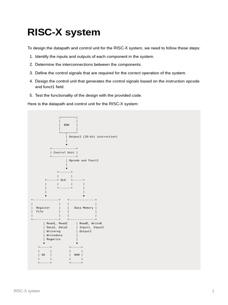 RISC-X System | PDF | Manufactured Goods | Computer Hardware