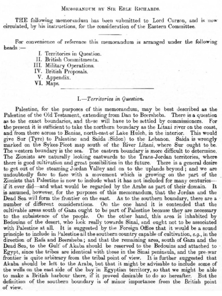 Memo Sir Erle Richards | PDF