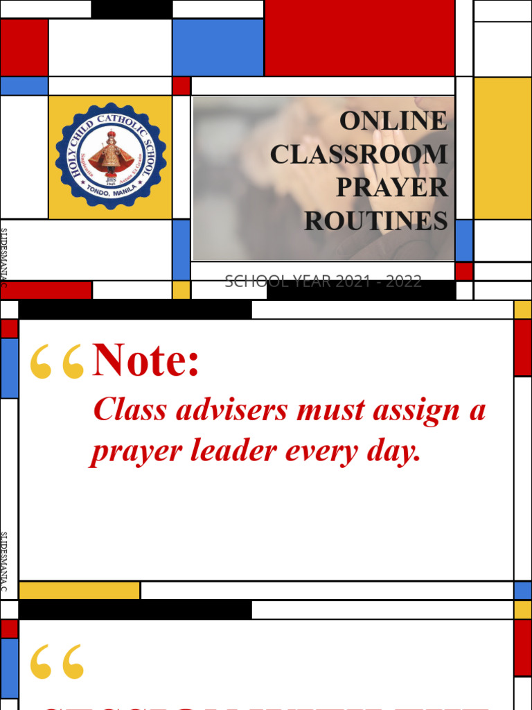Classroom Prayer Routine SY 2021-22 | PDF | Christian Worship And ...