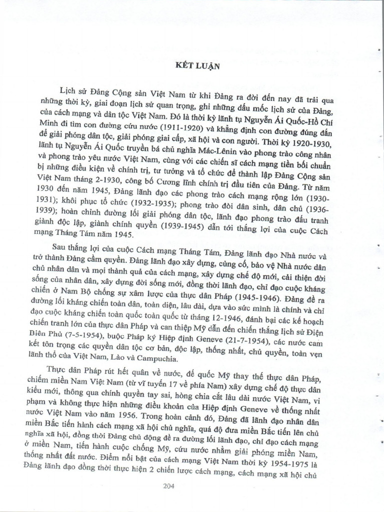 6.giao Trinh Lich Su Dang Cong San Viet Nam - Ket Luan | PDF