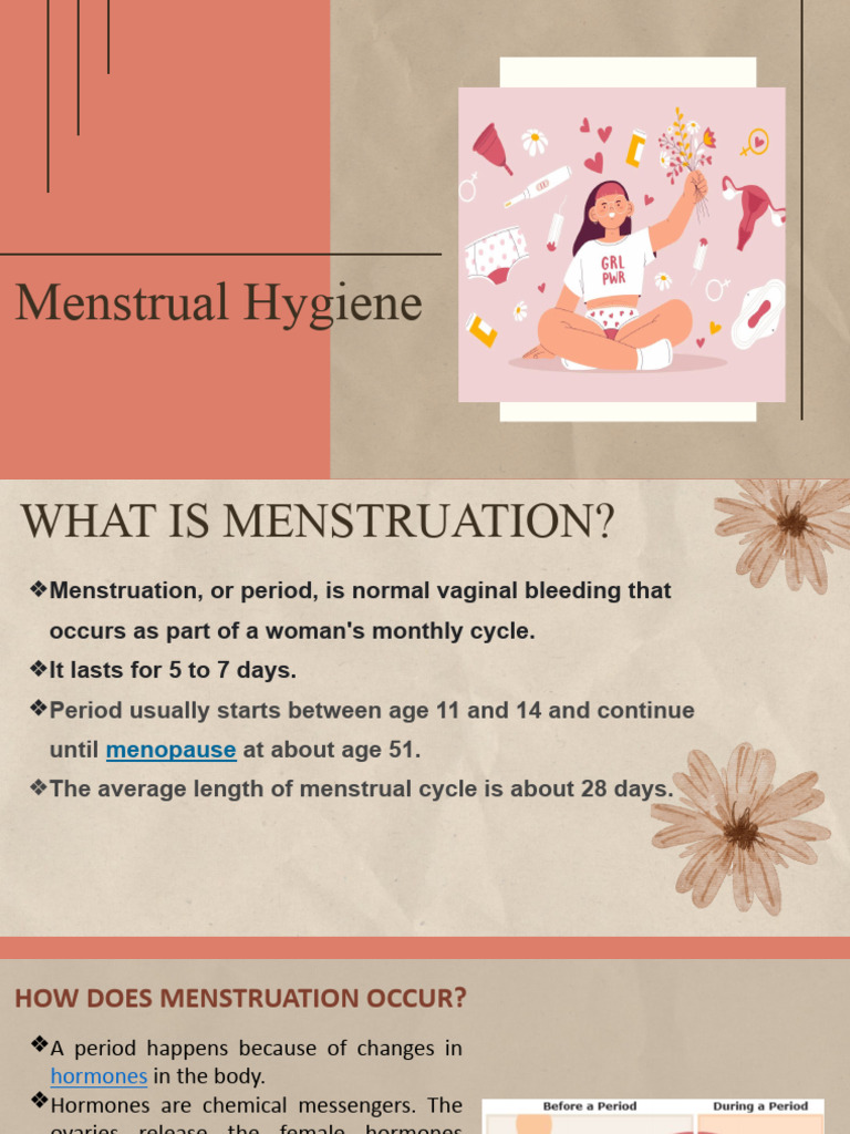 Menstrual Hygiene | PDF | Menstrual Cycle | Menstruation