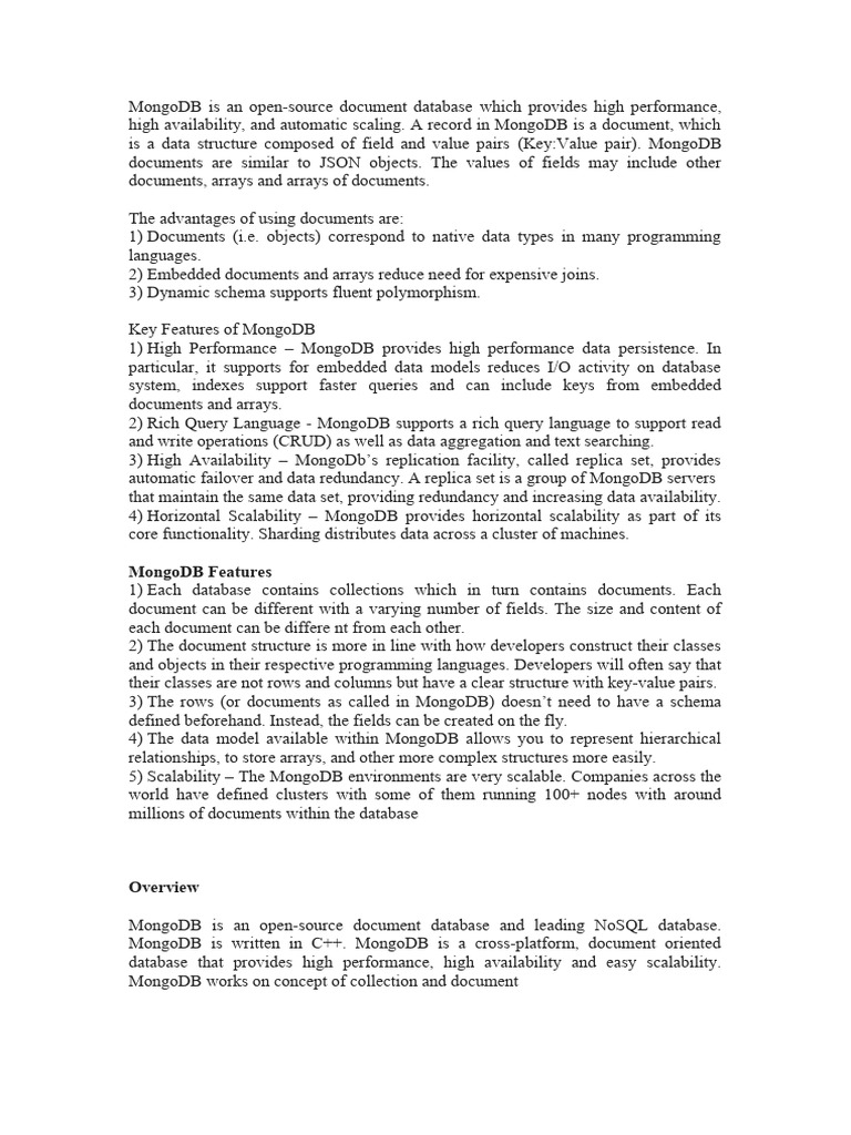 Mongodb Document Pdf Mongo Db Databases 0388