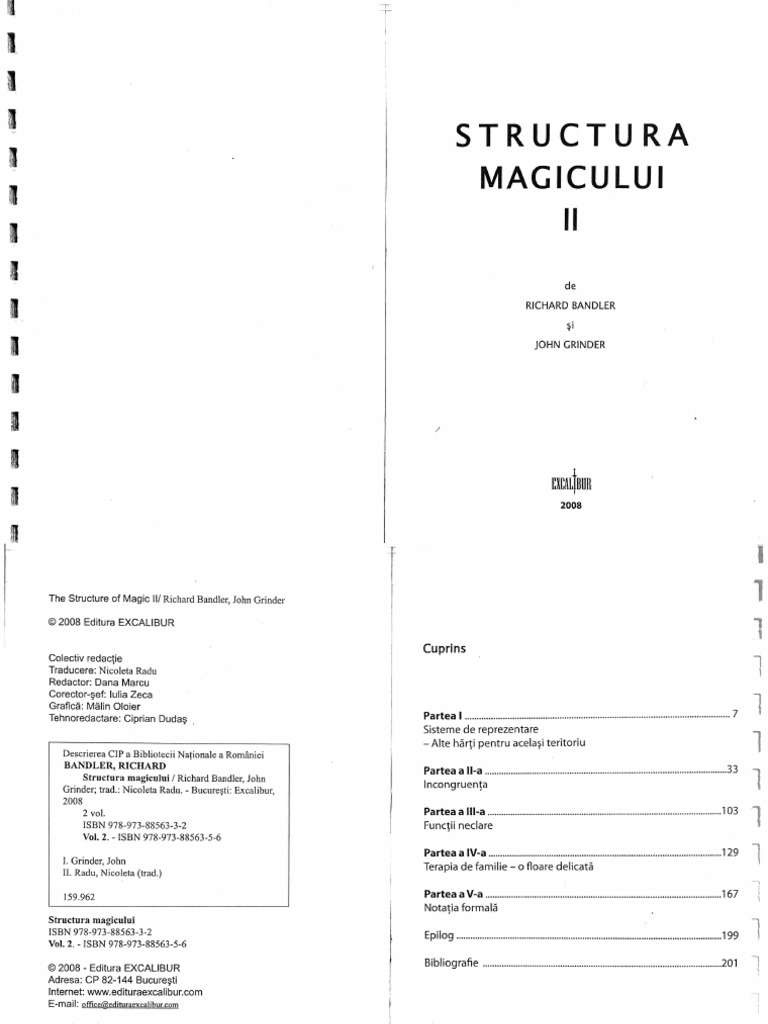 Structura Magicului (Vol 2) - Bandler Si Grinder | PDF