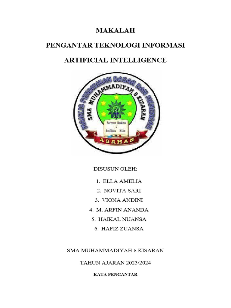 Makalah Artificial Intelligence | PDF