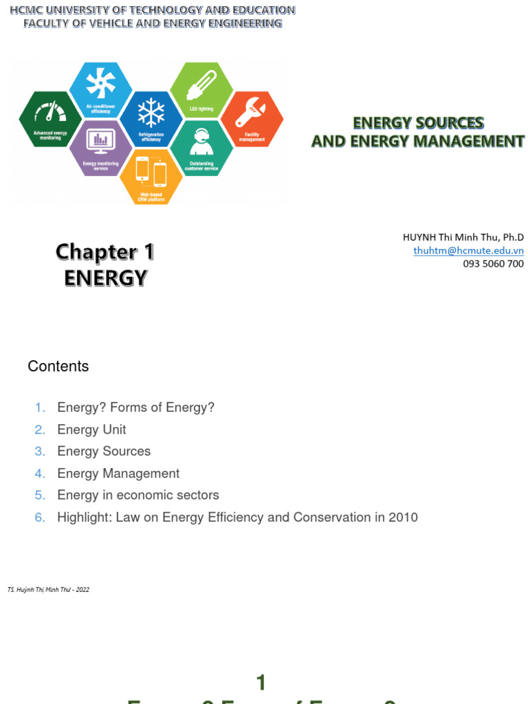 Chapter 1 - Energy Source and Energy Management - Intro - 2023 | PDF ...