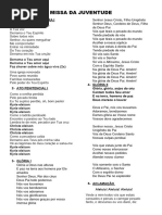 Cantos para Missa de Primeira Eucaristia | PDF | Eucaristia | Amor