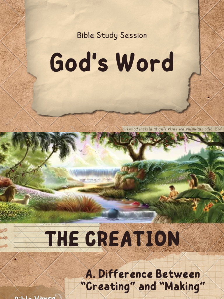 The Creation | PDF | Genesis Creation Narrative | Soul