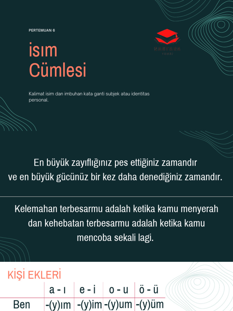 Pertemuan 6 - Isim Cümlesi | PDF