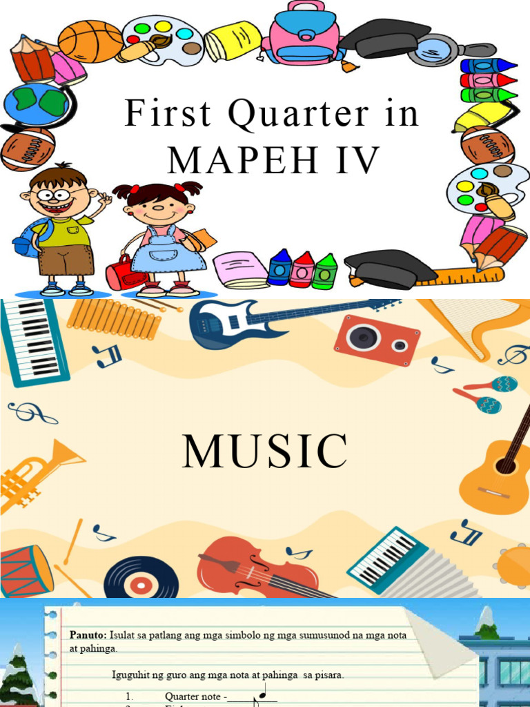 First Quarterly Examination in Mapeh IV | PDF