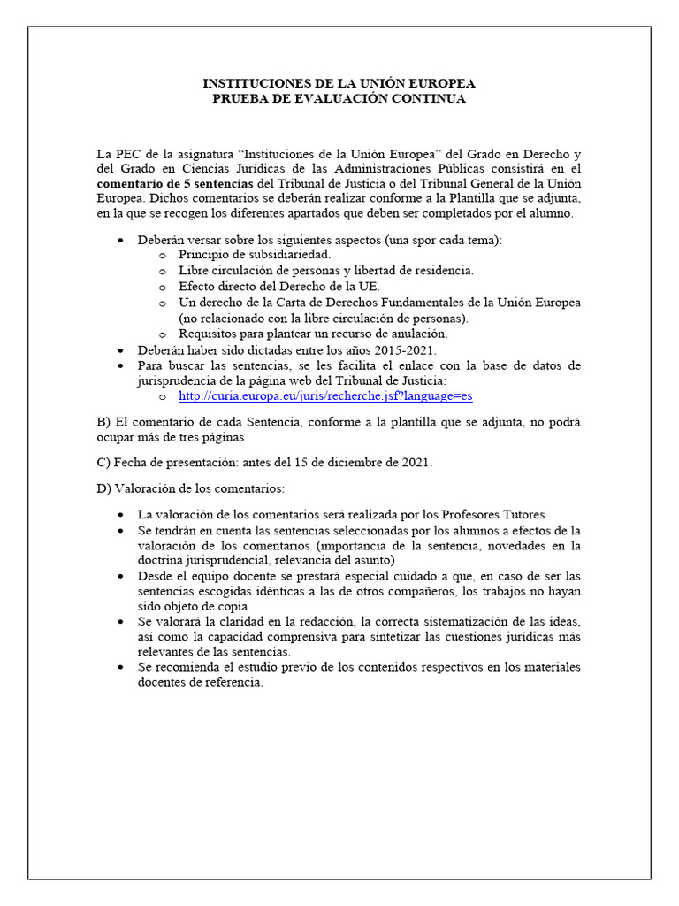 PEC_(2021_22) (1) | PDF | Caso de ley | Sentencia (ley)