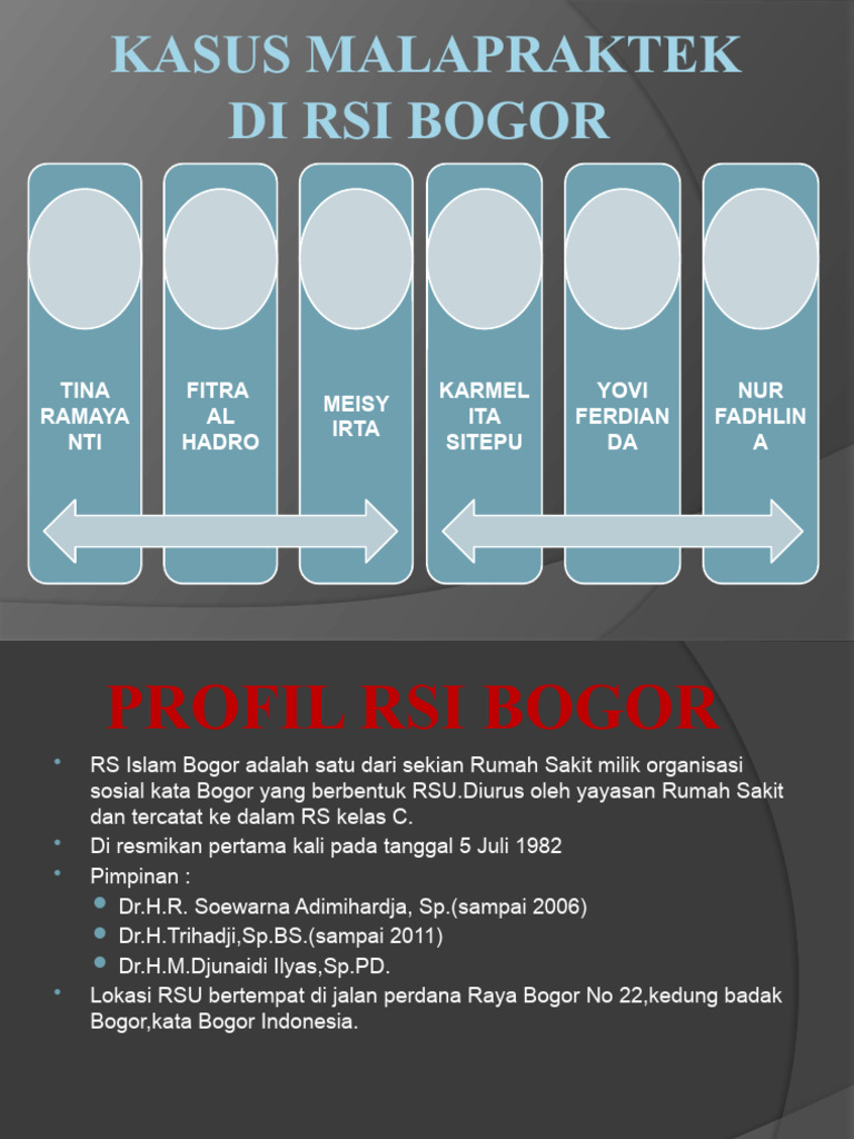 Kasus Malapraktek Di Rsi Bogor | PDF