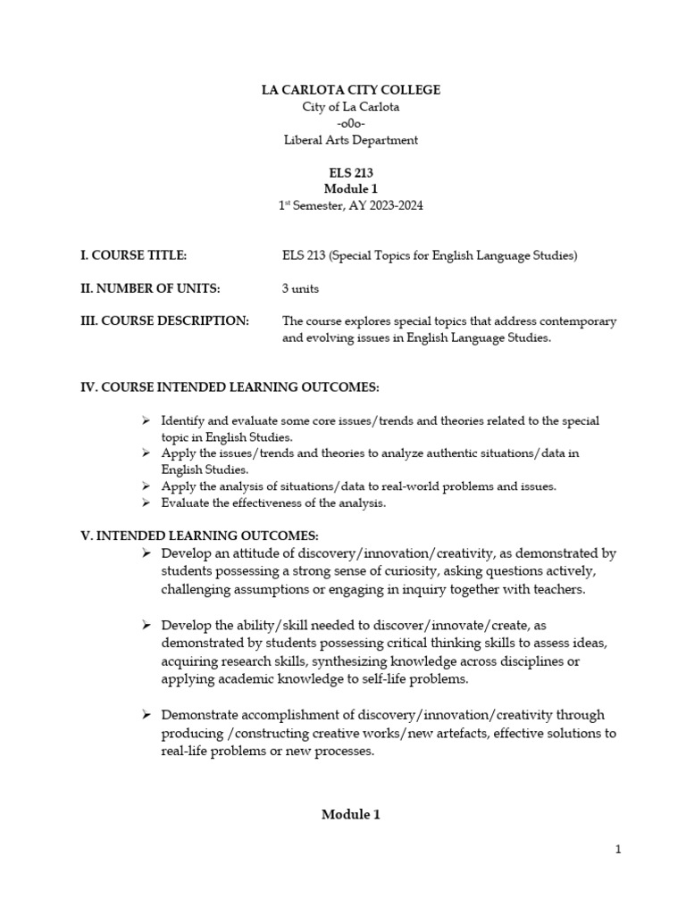 Module 1 | PDF | Spanish Language | Asia