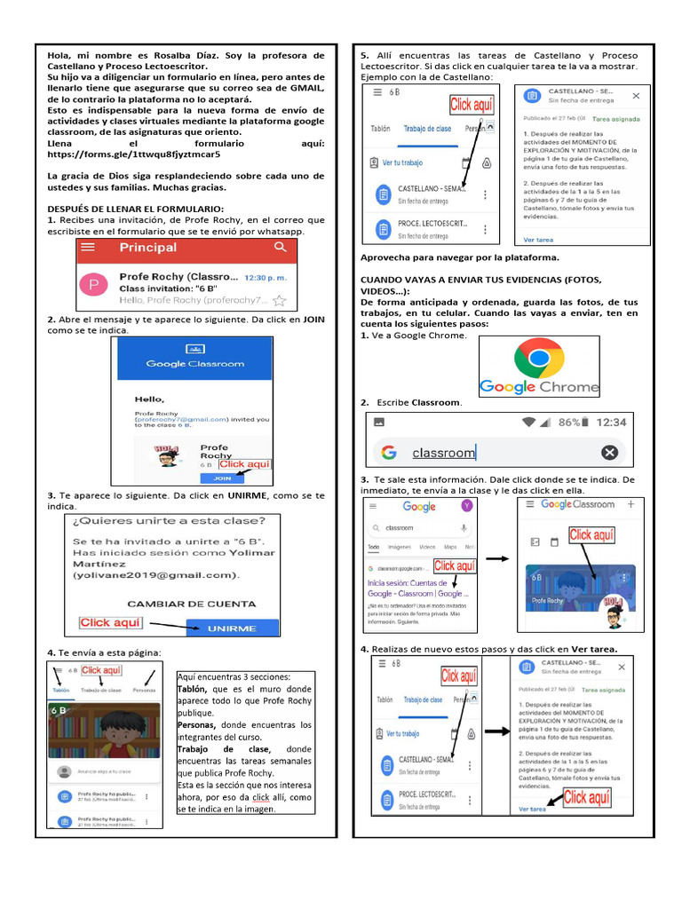 Tutorial Google Classroom | PDF