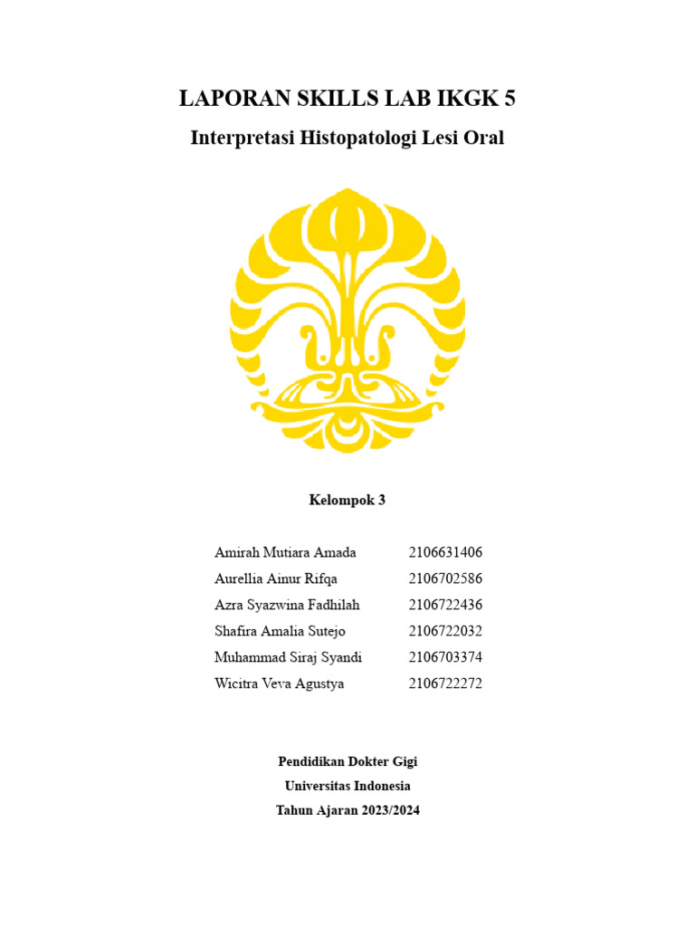 Interpretasi Lesi Oral untuk Mahasiswa | PDF
