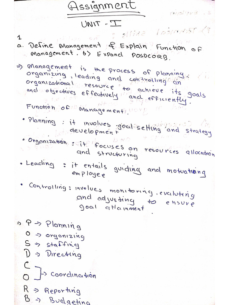 Principles and Practices of Management Assignment | PDF