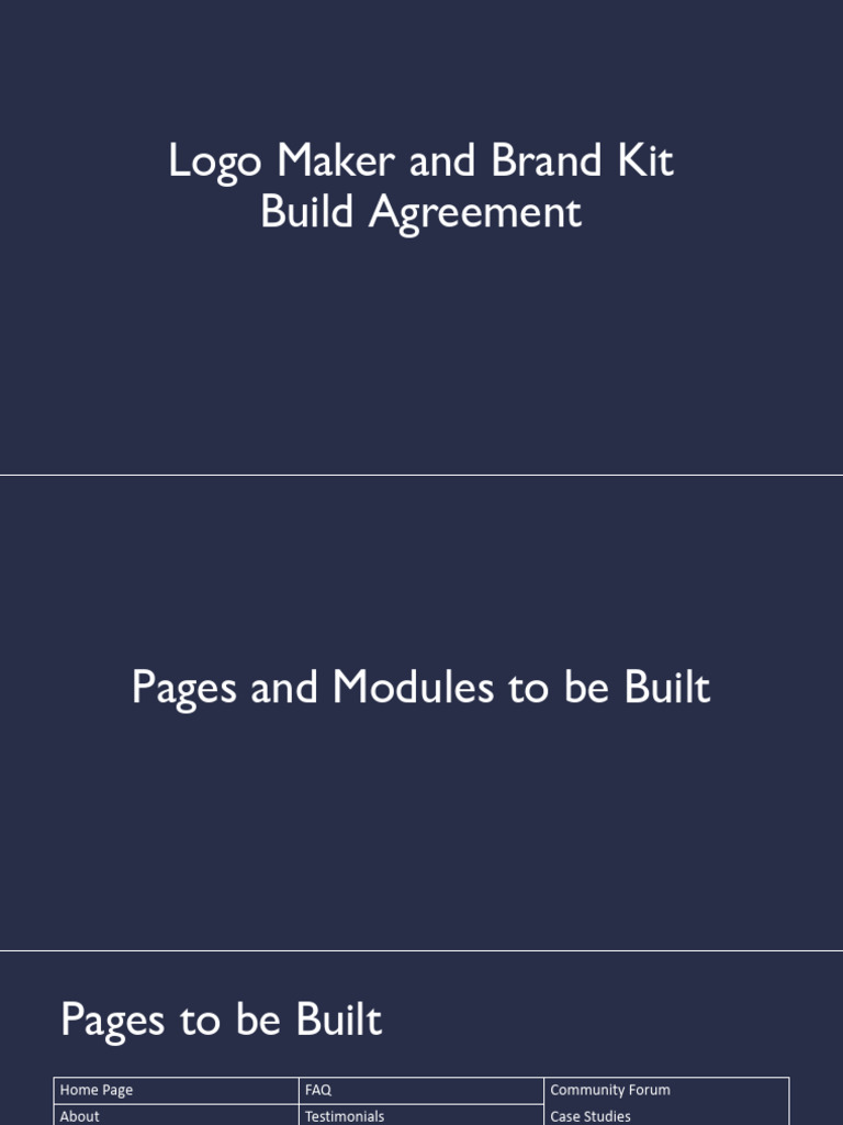 Logo Maker and Brand Kit Build Agreement - Final | PDF | Word Press ...