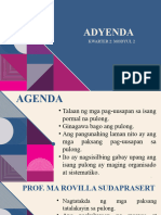 Halimbawa Ng Adyenda | PDF