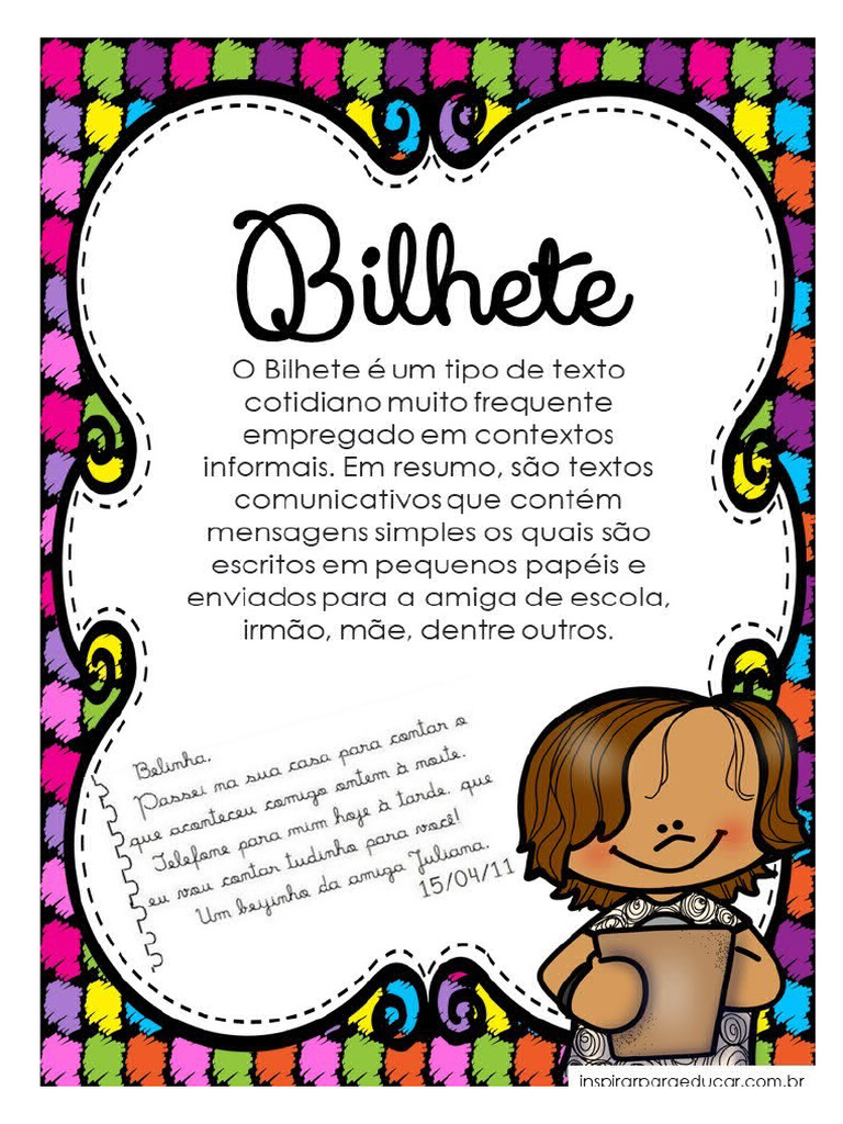 Genero Textual Bilhete | PDF