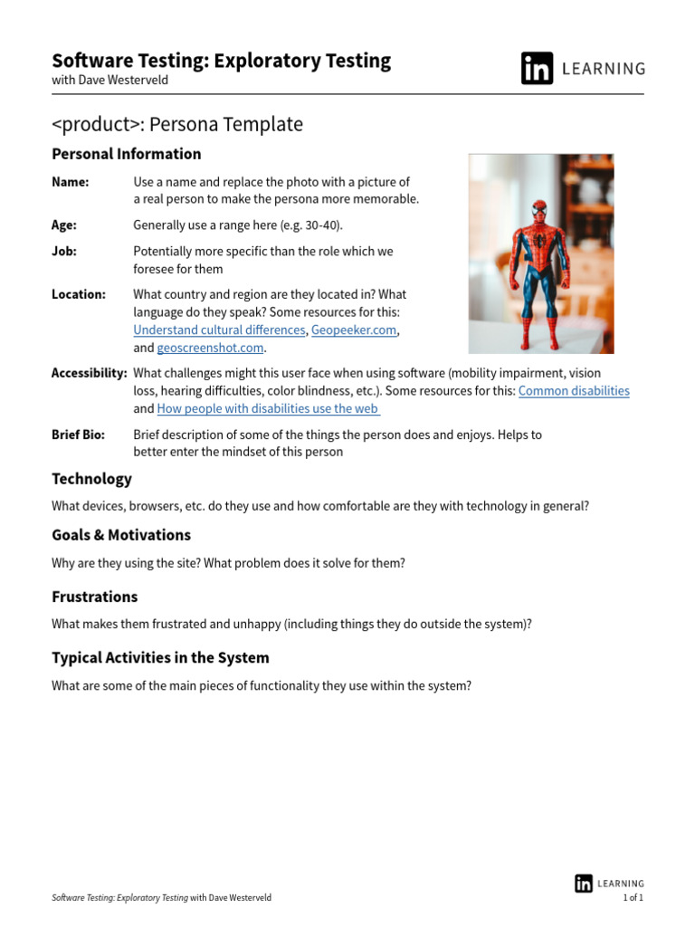 Use Persona Template | PDF