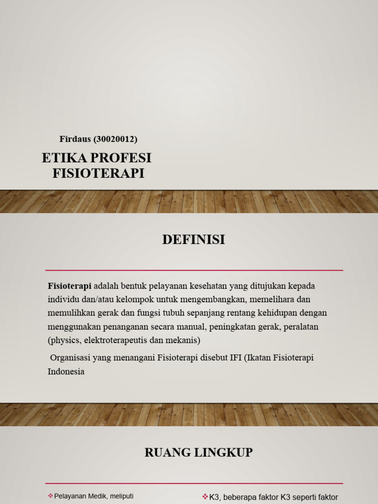 Etika Profesi Dan Hukum Kesehatan | PDF | Pengembangan Diri