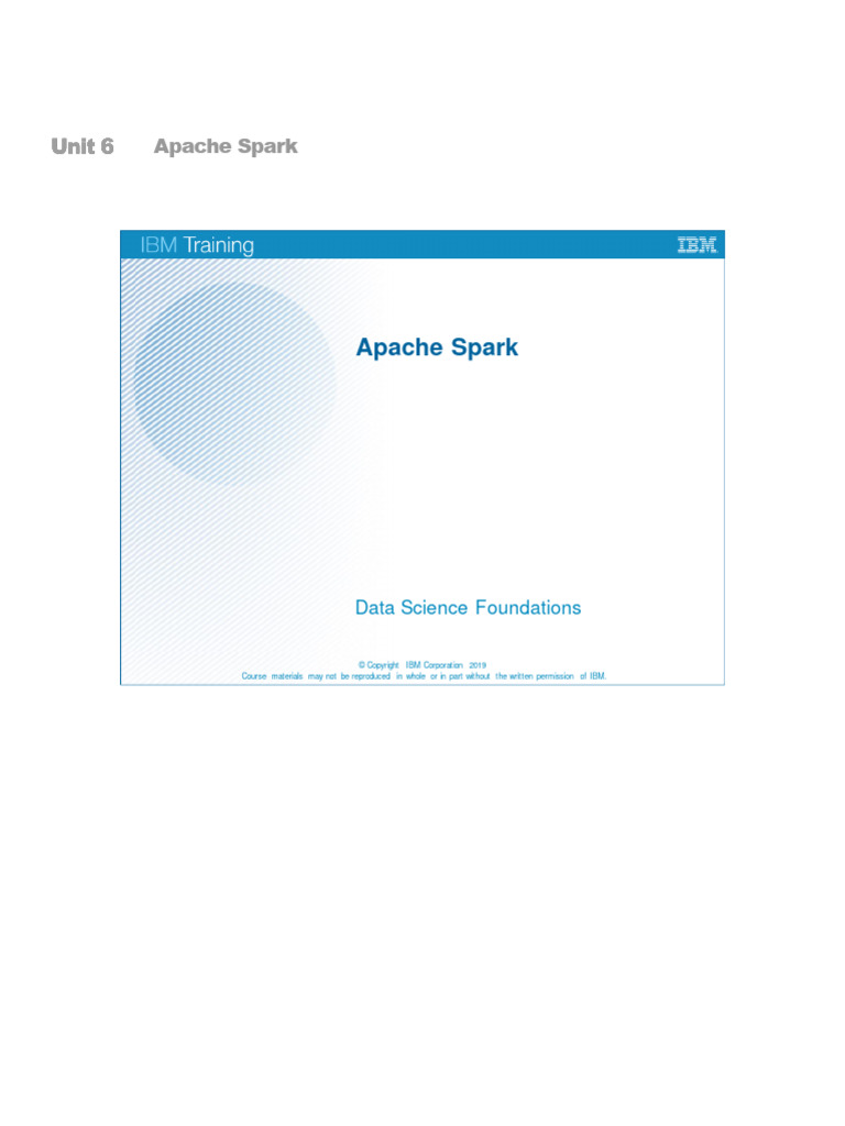 06-Apache_Spark | PDF | Apache Spark | Apache Hadoop 06-Apache_Spark | PDF | Apache Spark | Apache Hadoop