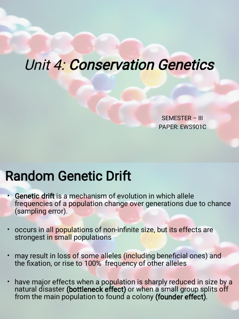Random Genetic Drift | PDF | Evolution | Evolutionary Biology