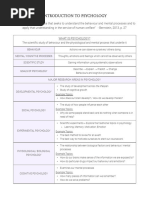 What Is Psychology Class 11 Notes | PDF | Psychology | Mind