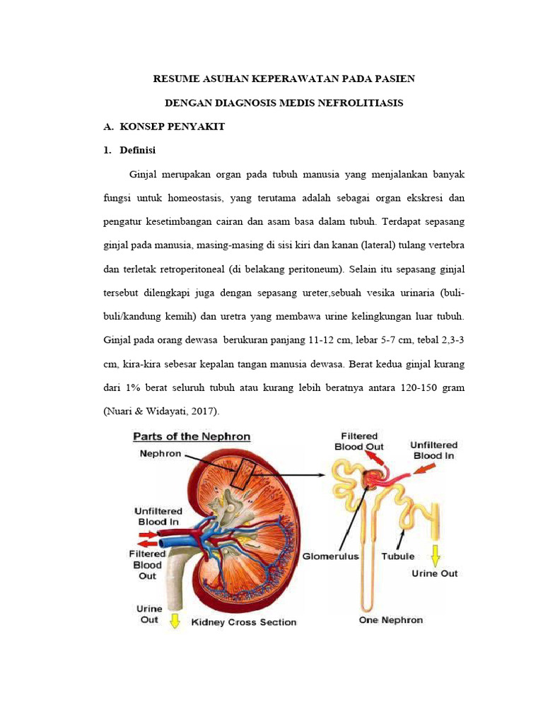 Askep Nefrolitiasis - 2023 | PDF | Sains & Matematika