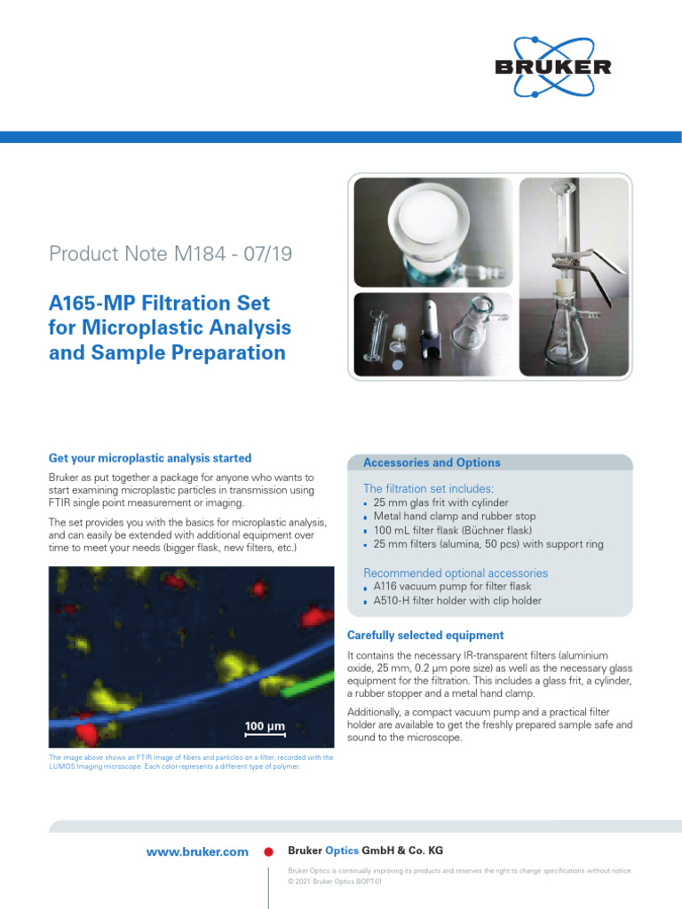 A165-MP PN M184 Microplastic Filter Set EN | PDF | Filtration | Chemistry