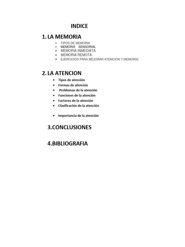 Atención y Memoria en el Aprendizaje | PDF | Memoria | Atención