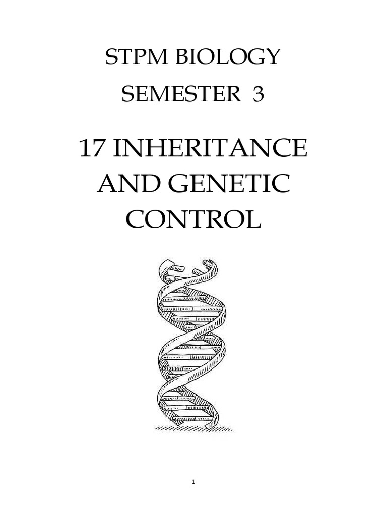 17 Inheritance and Genetic Control | PDF | Operon | Dominance (Genetics)