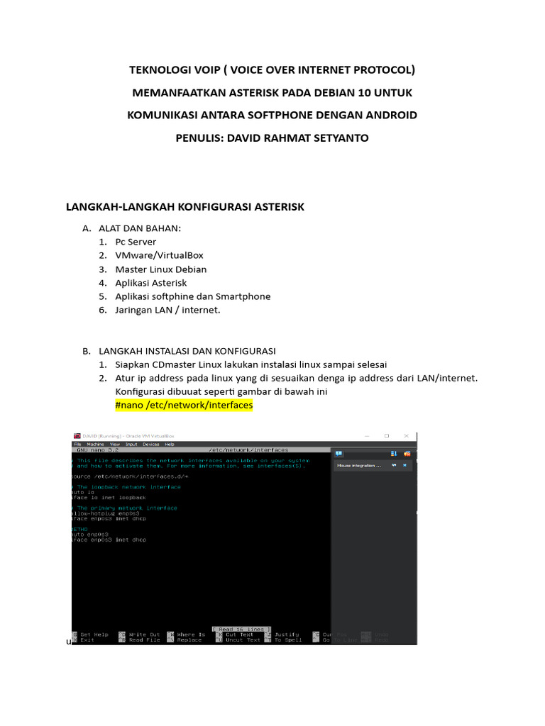 Konfigurasi VoIP dengan Asterisk | PDF | Griya & Taman | Komputer