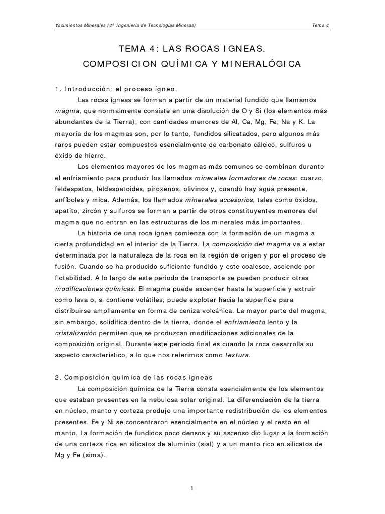 Yac Min | PDF | Minerales | Roca ígnea