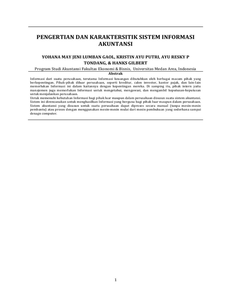 Yohana May Jeni Lumban Gaol, Kristin Ayu Putri. Pengertian Dan ...