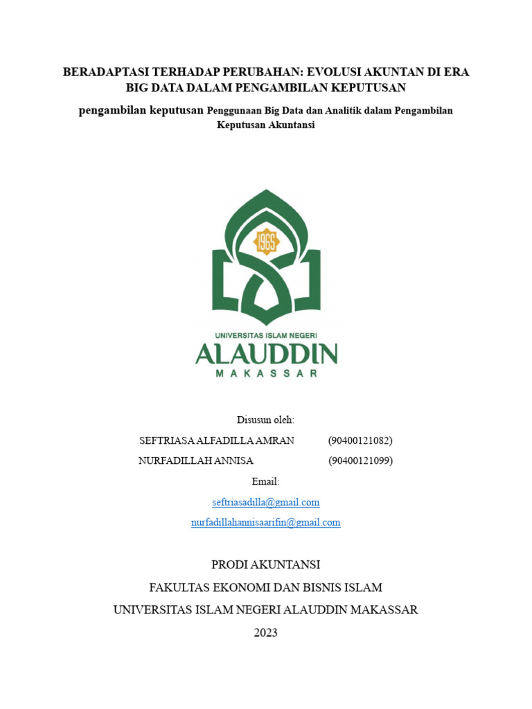 Evolusi Akuntan di Era Big Data | PDF