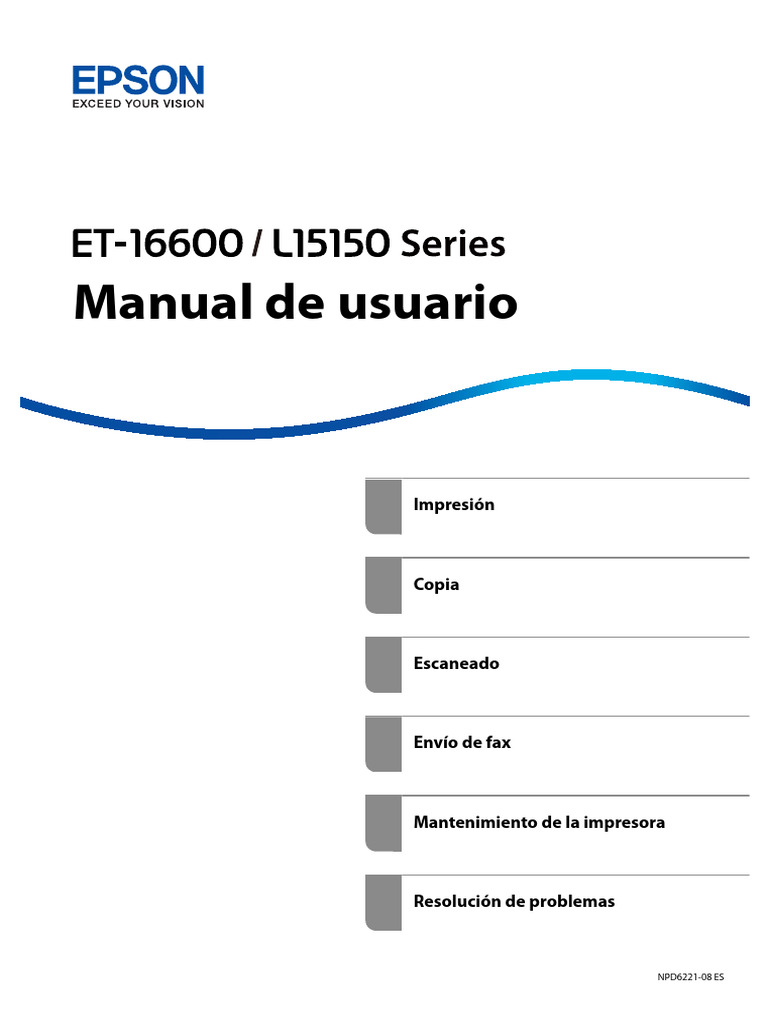 Epson ET-16600-L15150 Series Manual | PDF | Microsoft Windows ...