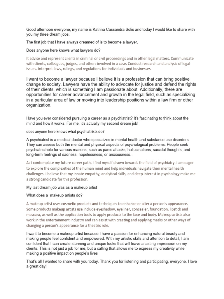 Katrina Cassandra Solis (Script) | PDF | Psychiatry | Mental Disorder