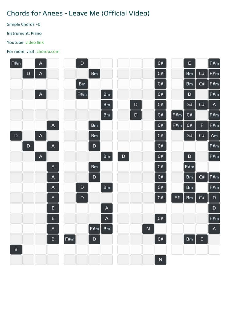 Anees Leave Me Official Video | PDF