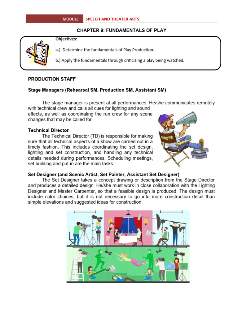 CHAPTER 9 - Play Production 1 | PDF | Entertainment