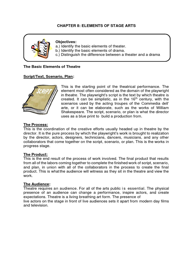 Chapter 8 Elements of Drama | PDF | Play (Theatre) | Theatre