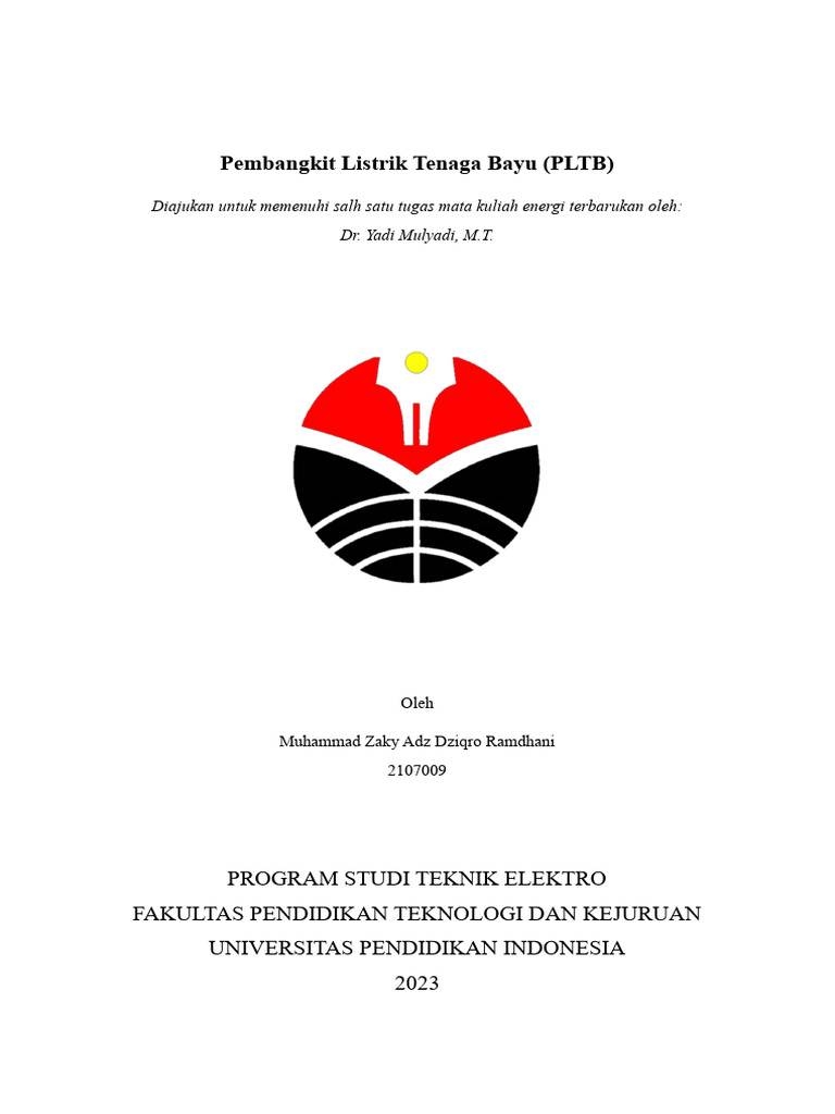 Pembangkit Listrik Tenaga Bayu (PLTB) | PDF