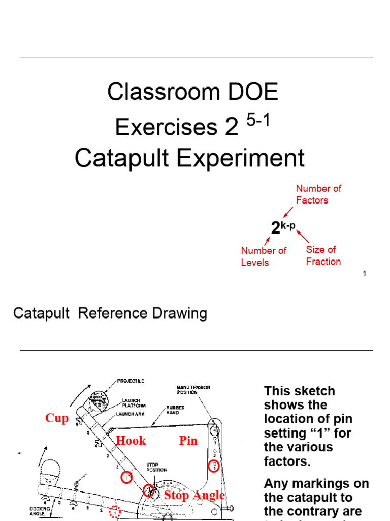 Improve - 8 - Ford Catapult Classroom DOE Exercises Solution - v12-1 | PDF | Standard Deviation ...