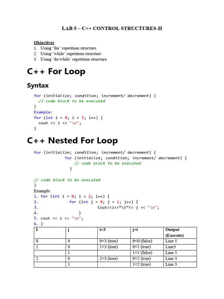 Lab 5 | PDF | Control Flow | Computer Programming