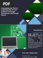 Introduction To Google Sheet | PDF | Spreadsheet | Google