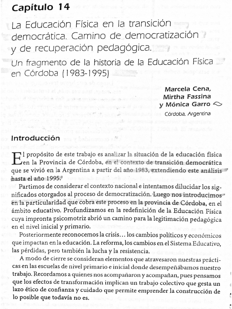 Cap 14 La Ef En La Transicion Democratica Pdf