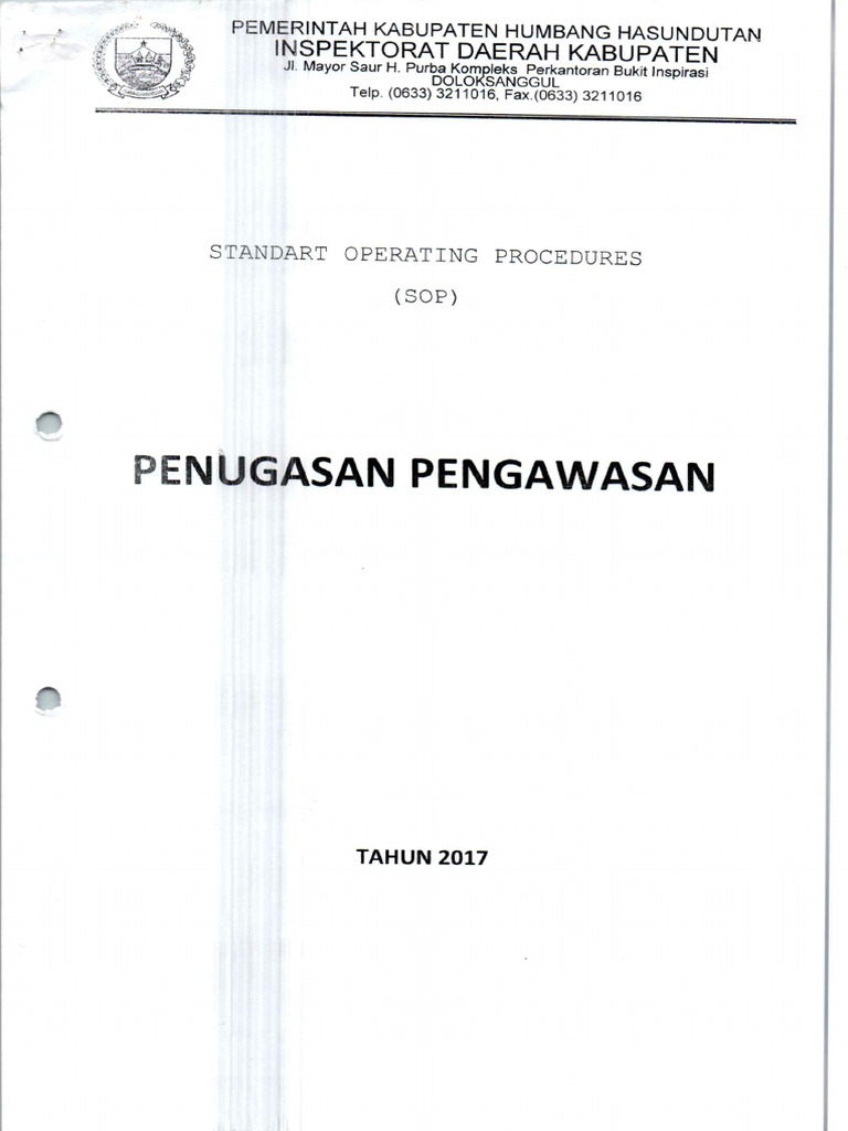 SOP Penugasan Pengawasan | PDF