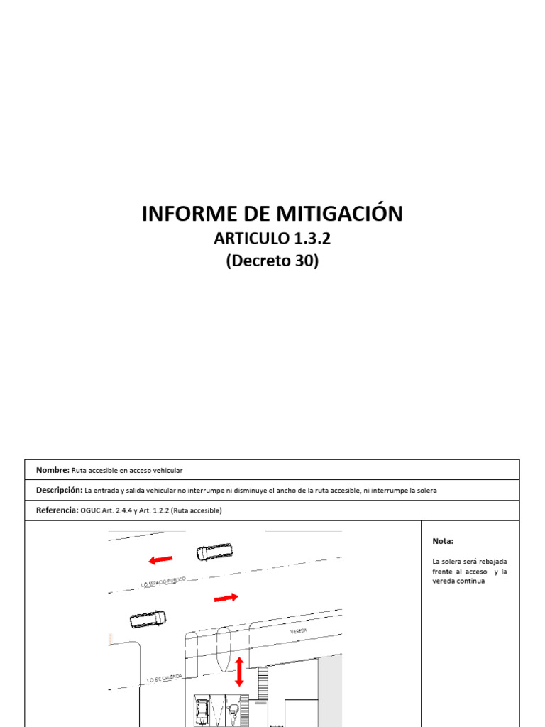 Informe de Mitigacion | PDF | Transporte | Vehículos