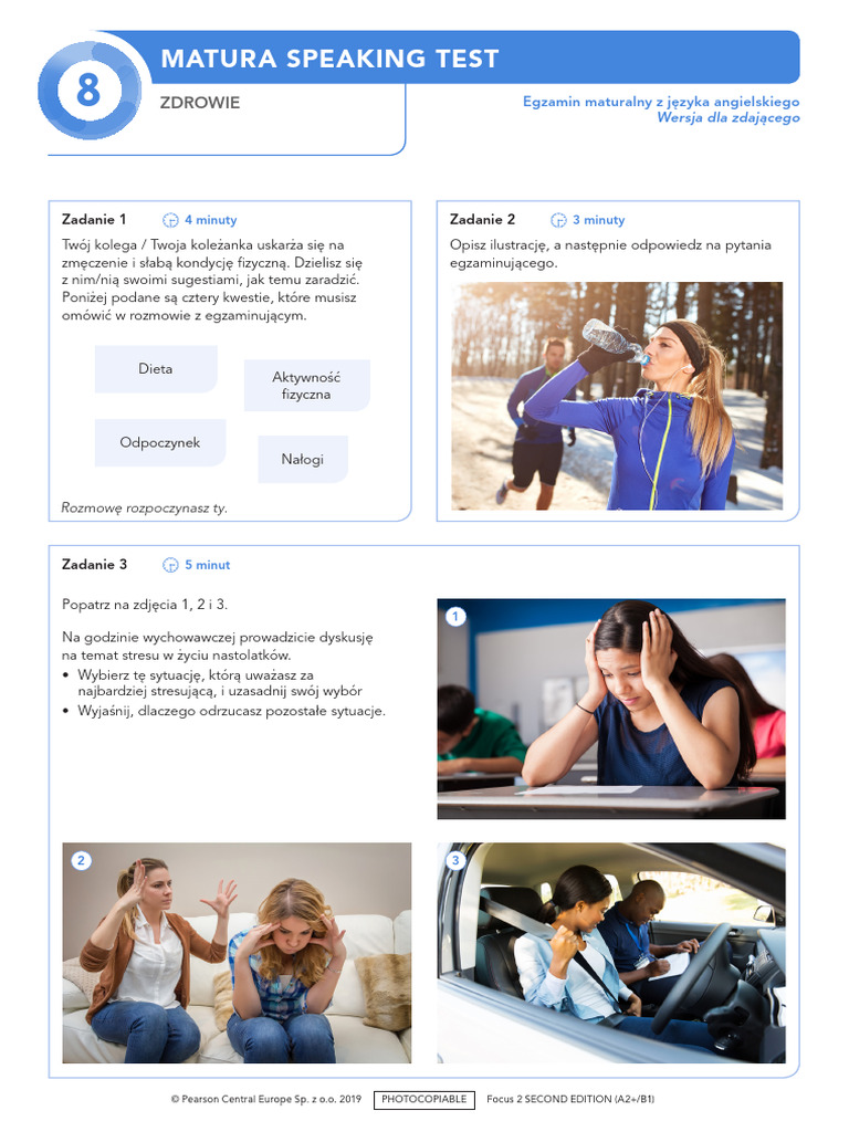 Focus 2 2ed Matura Speaking Unit 8 For Student | PDF Focus 2 2ed Matura Speaking Unit 8 For Student | PDF