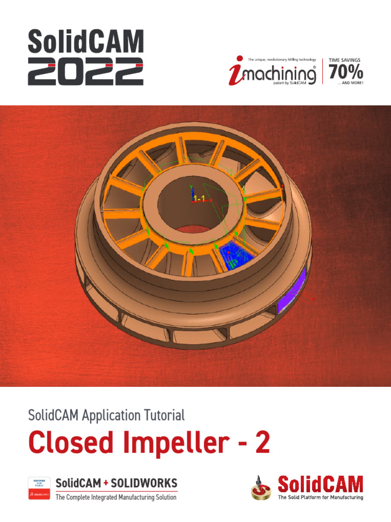 SolidCAM 2022 Closed Impeller Machining Vol-2 | PDF | Curve | Geometry